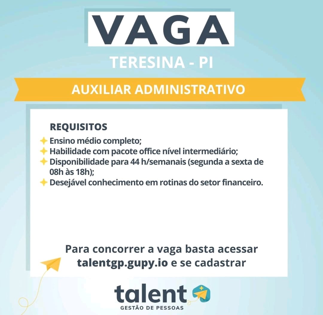 Vagas de emprego para Auxiliar de RH, Auxiliar Administrativo e Estágio para Ensino Superior em ...
